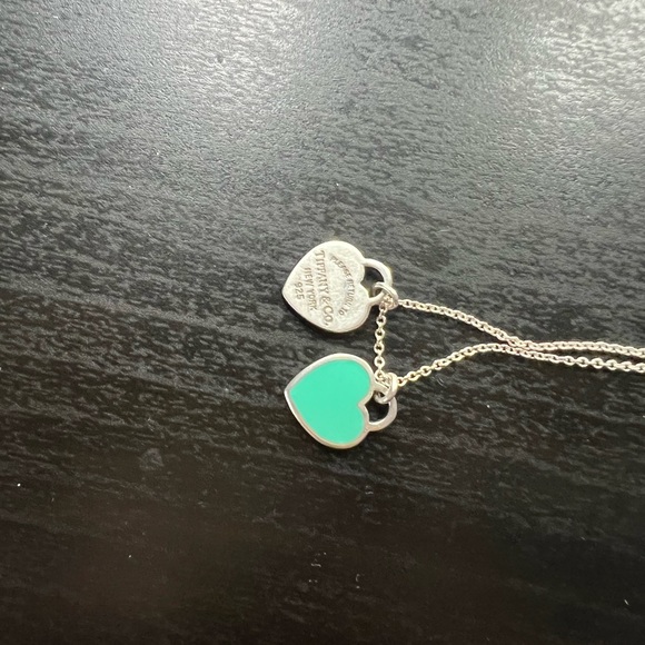 Tiffany & Co. | Jewelry | Tiffany Blue Double Heart Tag Pendantin ...